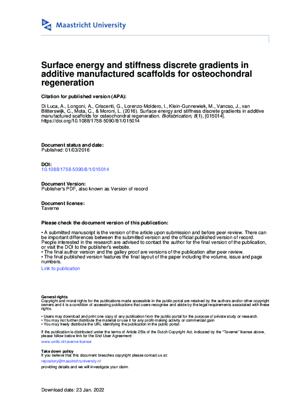(PDF) Surface energy and stiffness discrete gradients in additive ...