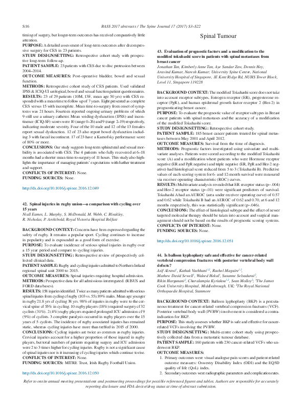 (PDF) Is balloon kyphoplasty safe and effective for cancer-related ...