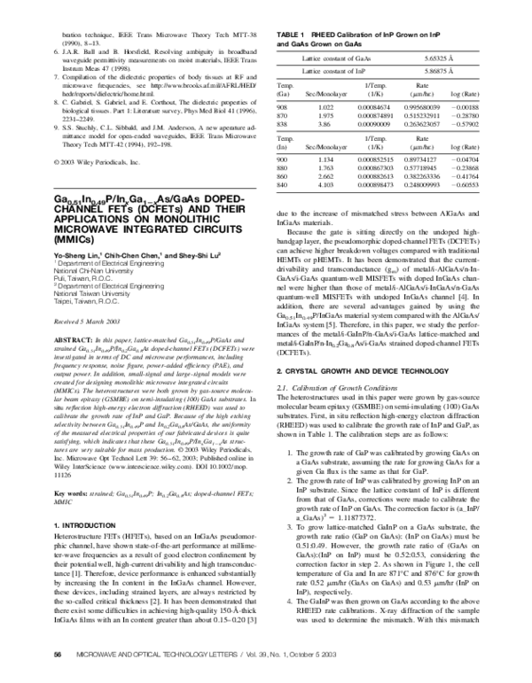 (PDF) Ga0.51In0.49P/InxGa1?xAs/GaAs doped-channel FETs (DCFETs) and their applications on ...