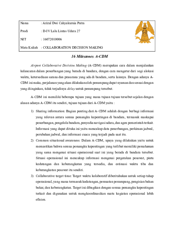 (PDF) 16 Milestones of A-CDM