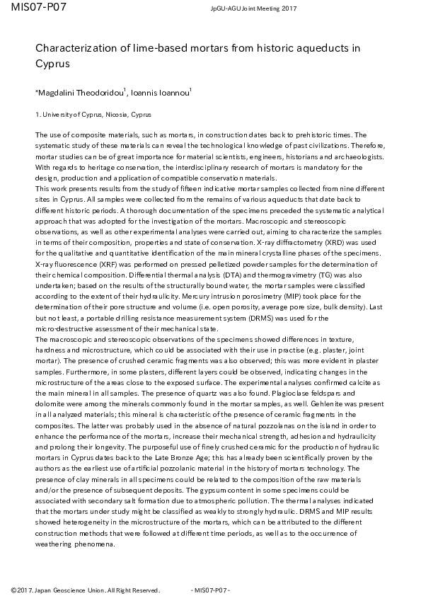 (PDF) Characterization of lime-based mortars from historic aqueducts in ...