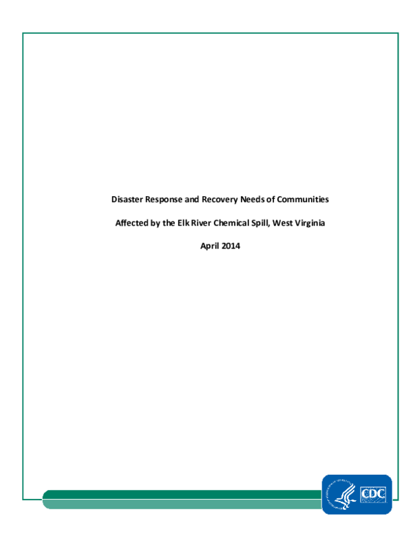 (PDF) Disaster Response and Recovery Needs of Communities Affected by ...