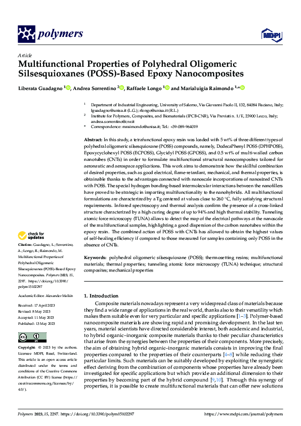 (PDF) Multifunctional Properties of Polyhedral Oligomeric ...