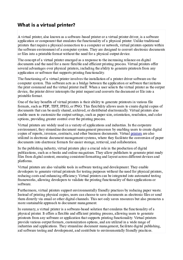 (PDF) What is a virtual printer