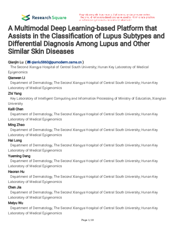 (PDF) A Multimodal Deep Learning-based Platform that Assists in the ...