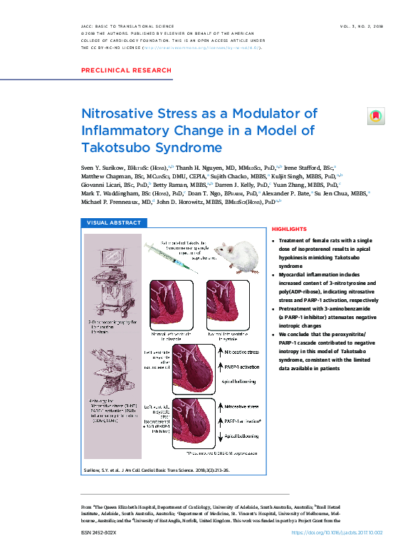 (PDF) Nitrosative Stress as a Modulator of Inflammatory Change in a ...