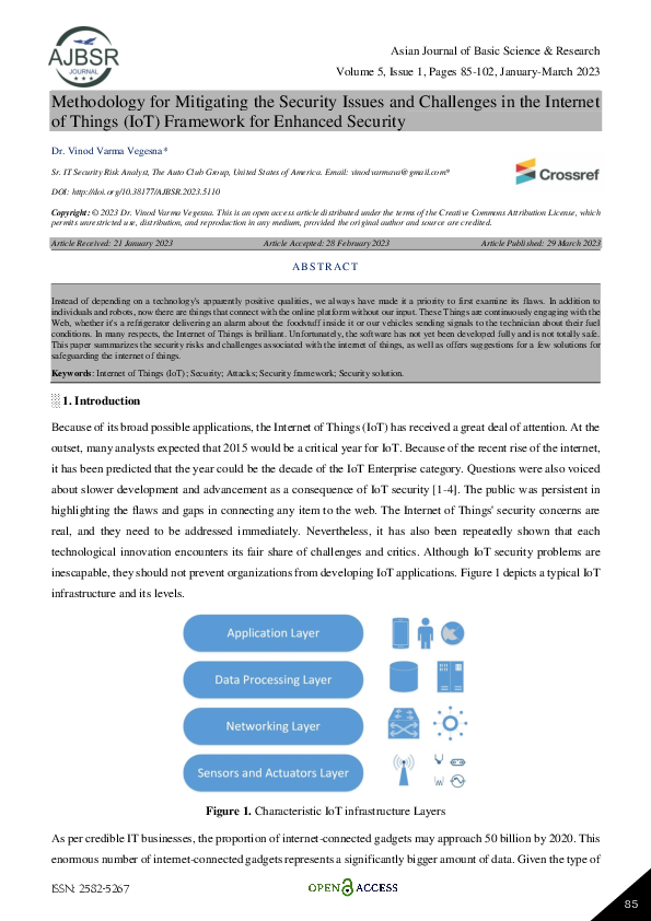 Pdf Methodology For Mitigating The Security Issues And Challenges In