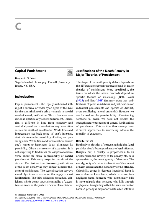 (PDF) Capital Punishment