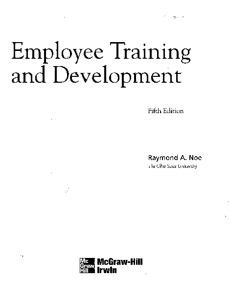 (PDF) Employee training and development