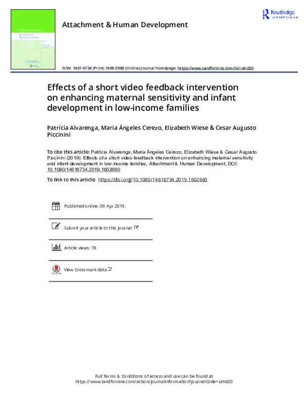(PDF) Effects of a short video feedback intervention on enhancing ...