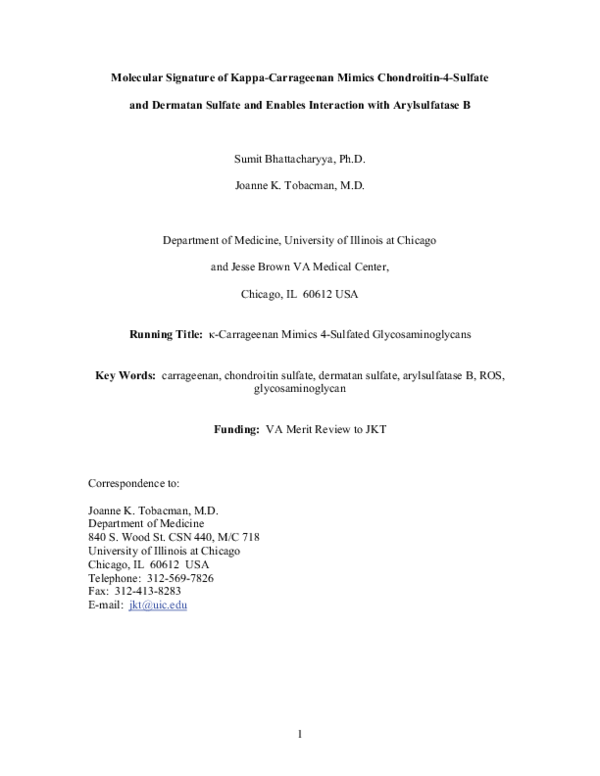 (PDF) Molecular signature of kappa-carrageenan mimics chondroitin-4 ...