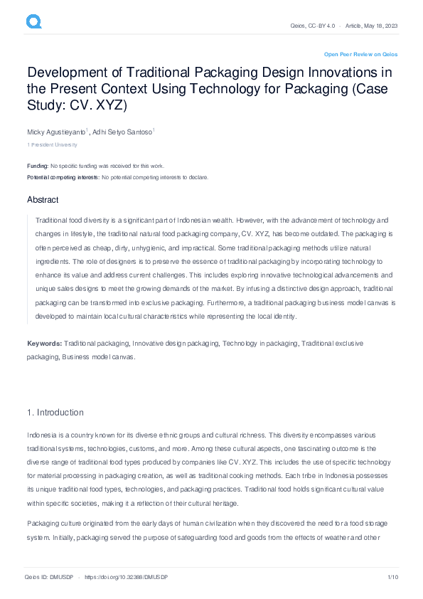 (PDF) Development of Traditional Packaging Design Innovations in the ...