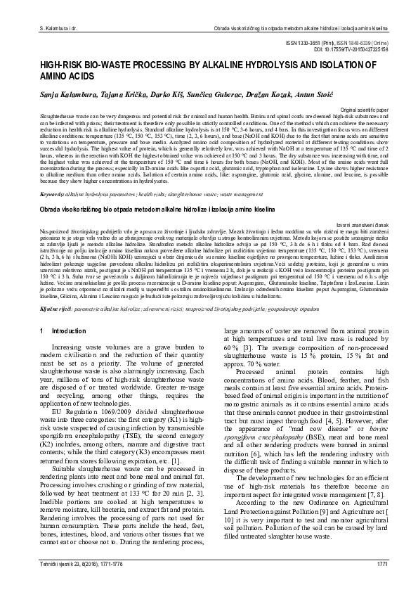 (PDF) High-risk bio-waste processing by alkaline hydrolysis and ...