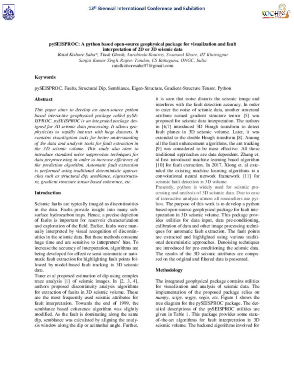 (PDF) A python based open-source geophysical package for visualization and fault interpretation ...