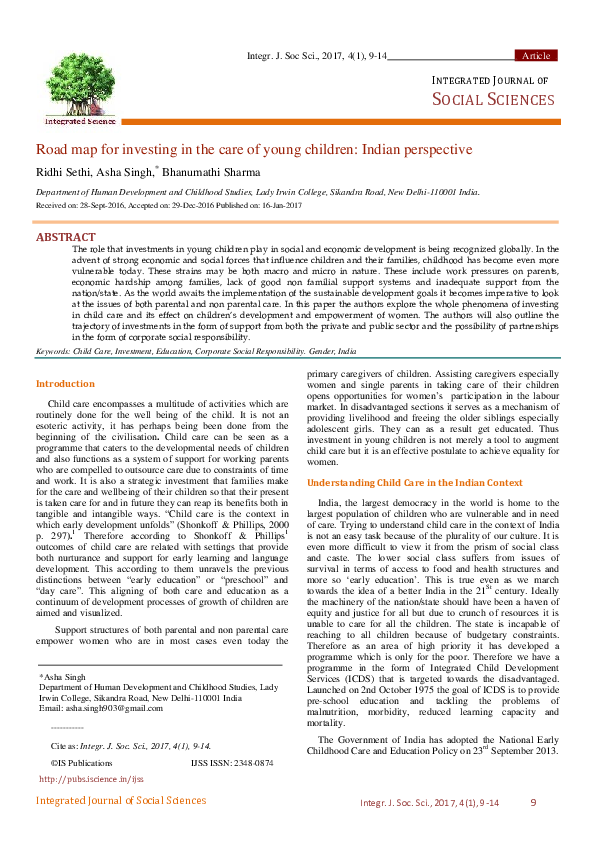 (PDF) INTEGRATED JOURNAL OF SOCIAL SCIENCES Road map for investing in ...