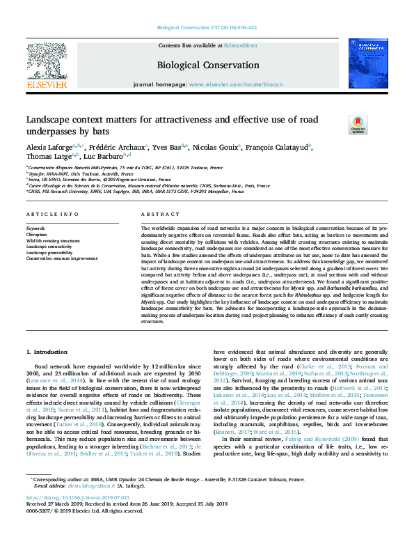 (PDF) Landscape context matters for attractiveness and effective use of ...
