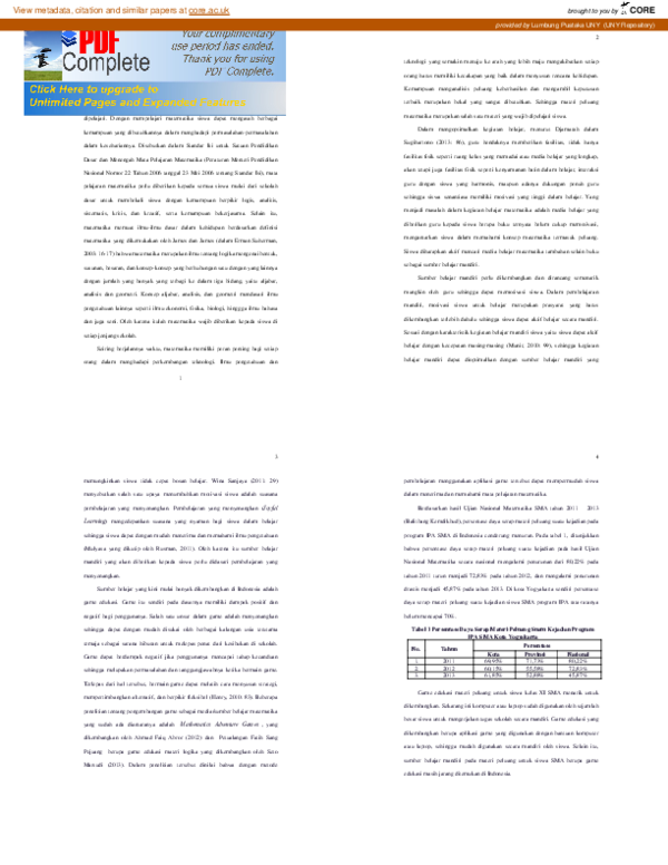 (PDF) Pengembangan Game Edukasi Sebagai Sumber Belajar Mandiriberbasis Joyful Learning Materi ...