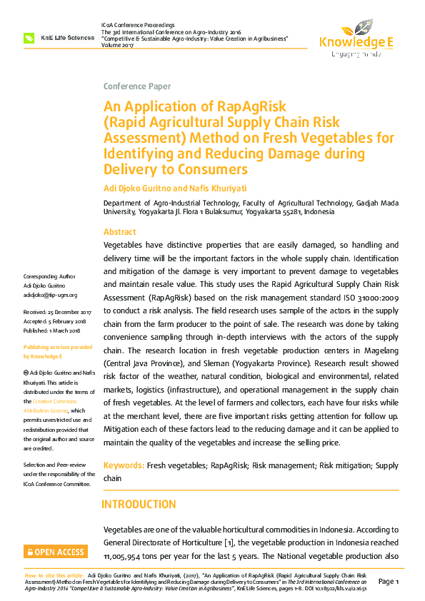 (PDF) An Application of RapAgRisk (Rapid Agricultural Supply Chain Risk ...
