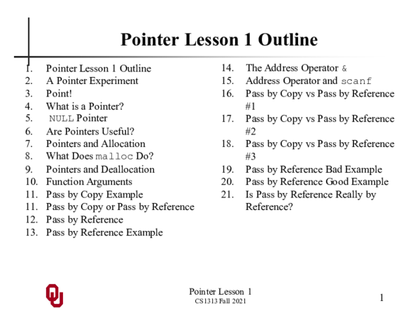 (PDF) Pointer Lesson 1