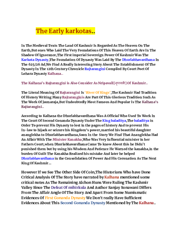 (PDF) The Early karkotas