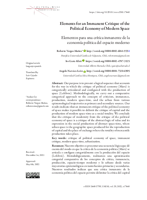 (PDF) Elements for an Immanent Critique of the Political Economy of ...