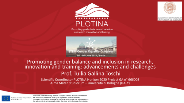 (PDF) Promoting gender balance and inclusion in research, innovation ...