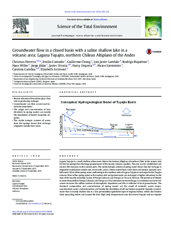 (PDF) Groundwater flow in a closed basin with a saline shallow lake in ...