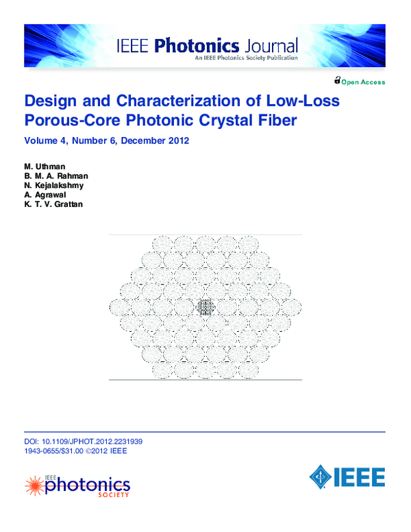 (PDF) Design and Characterization of Low-Loss Porous-Core Photonic ...