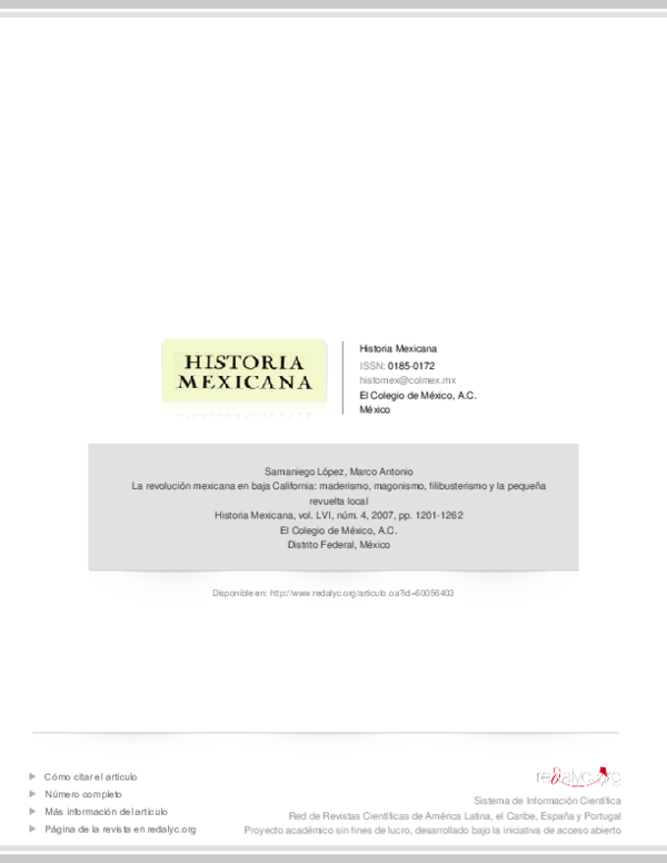 (PDF) La revolución mexicana en Baja California: maderismo, magonismo ...