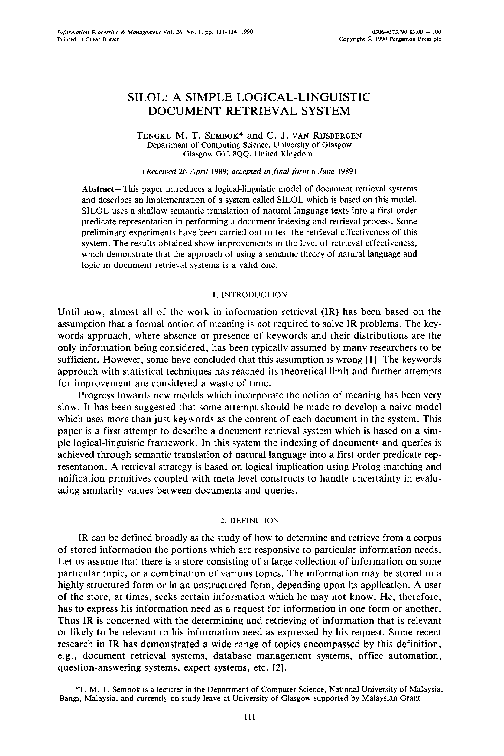 (PDF) SILOL: A simple logical-linguistic document retrieval system | Tengku Mohd Sembok ...