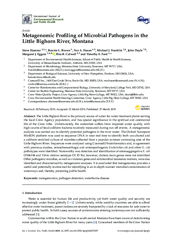 (PDF) Metagenomic Profiling of Microbial Pathogens in the Little ...