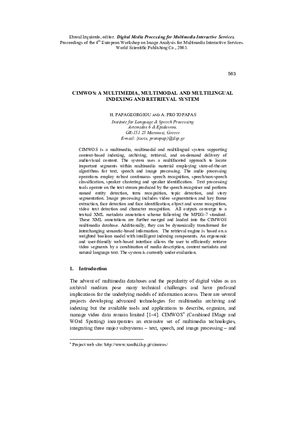 Pdf Speech Detection By Facial Image For Multimodal Speech Recognition