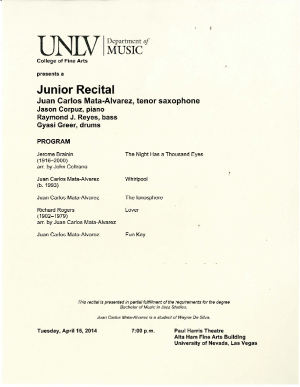 (PDF) Junior Recital