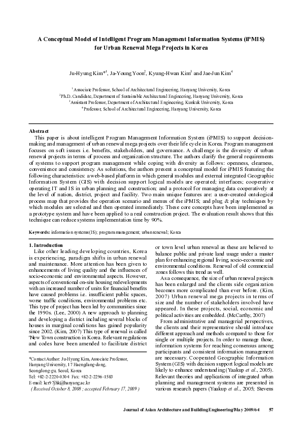(PDF) A Conceptual Model of Intelligent Program Management Information ...