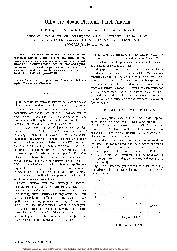 (PDF) Ultra-broadband Photonic Patch Antenna | Lam Bui - Academia.edu