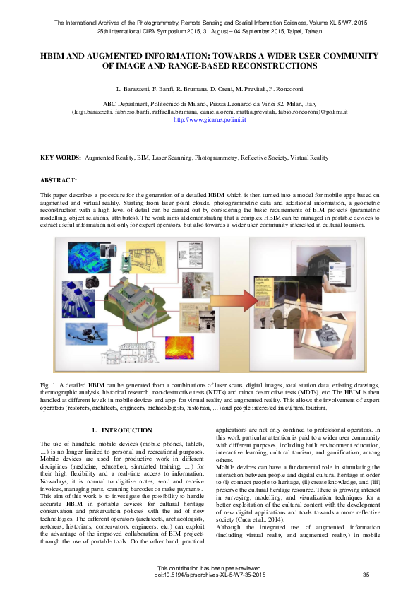 (PDF) HBIM and augmented information: towards a wider user community of ...