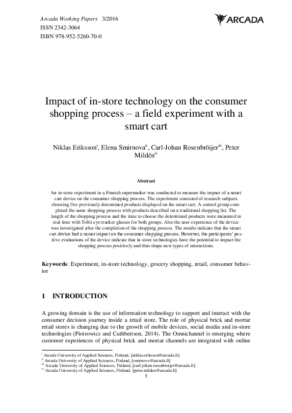 (PDF) Impact of in-store technology on the consumer shopping process ...