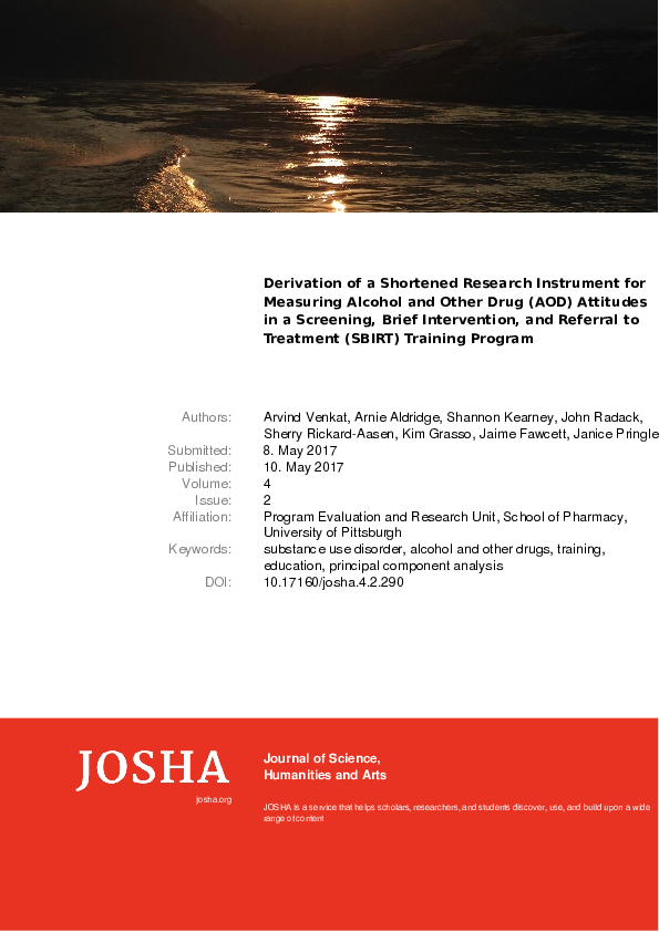 (PDF) Derivation of a Shortened Research Instrument for Measuring ...