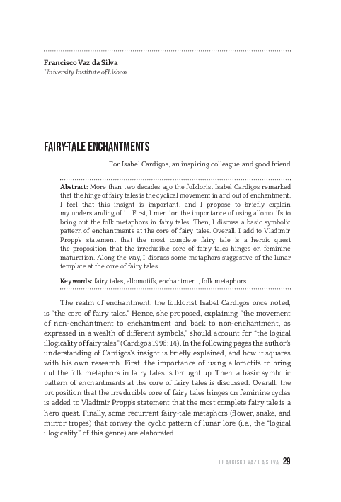 (PDF) FAIRY-TALE ENCHANTMENTS