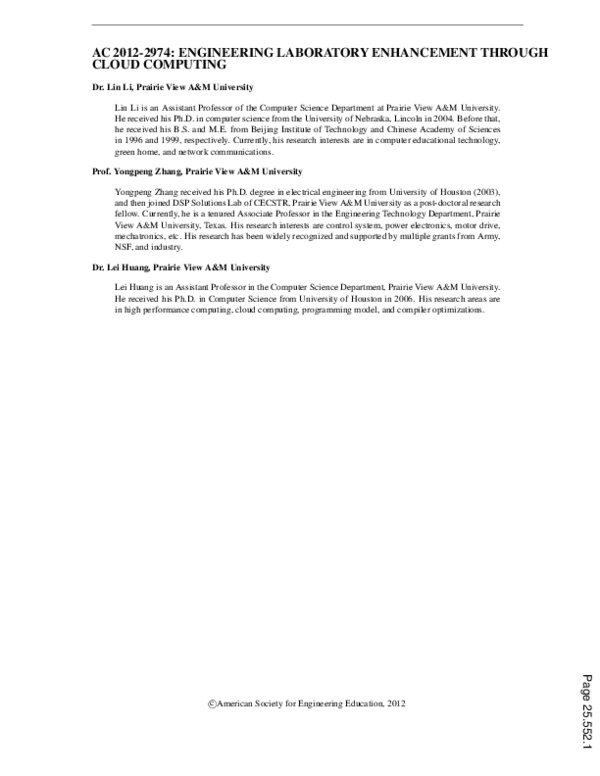 (PDF) Engineering Laboratory Enhancement through Cloud Computing