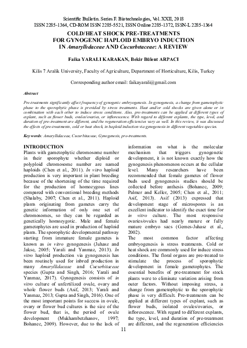 (PDF) Cold/heat shock pre-treatments for gynogenic haploid embryo ...