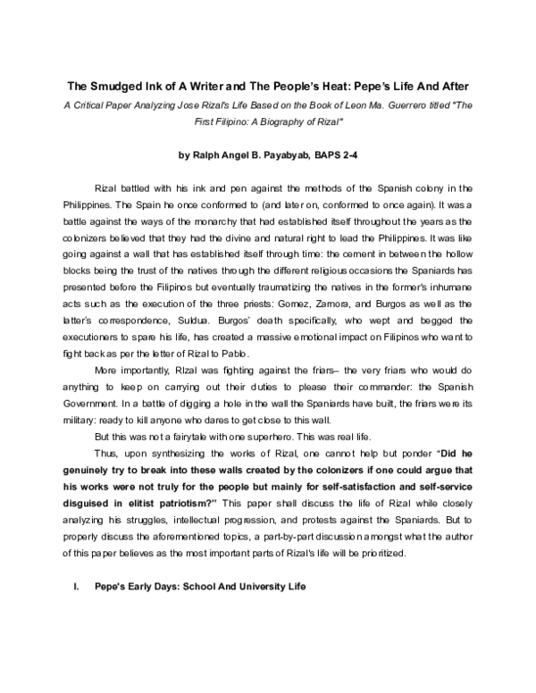 (PDF) ACTIVITY 1 - The First Filipino (Payabyab, Ralph Angel B)