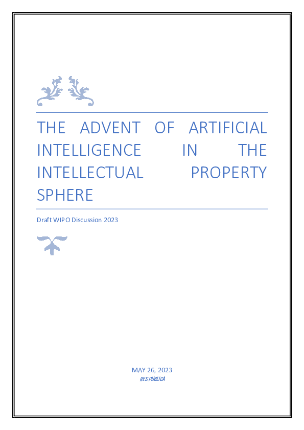 (PDF) THE ADVENT OF ARTIFICIAL INTELLIGENCE IN THE INTELLECTUAL ...
