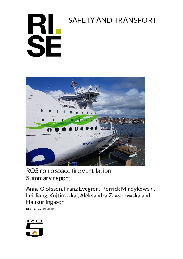(PDF) RO5 ro-ro space fire ventilation : Summary report