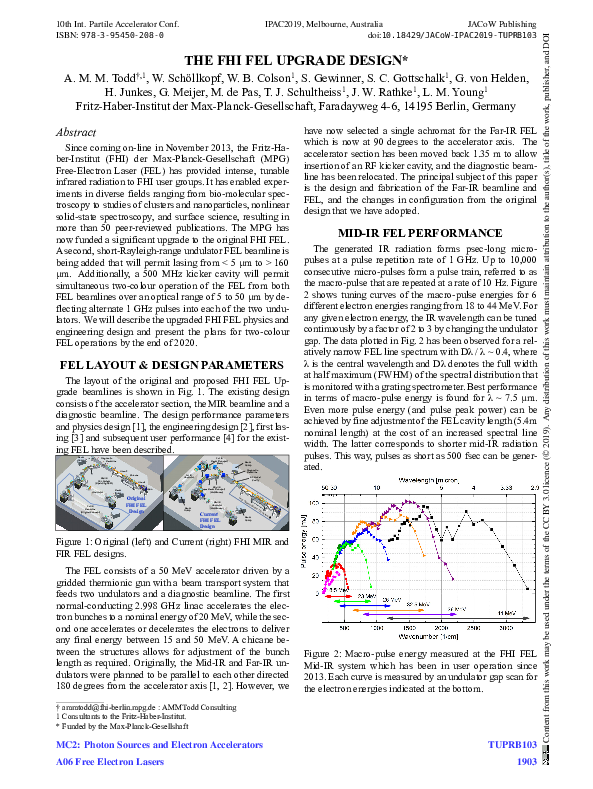 (PDF) The FHI FEL Upgrade Design