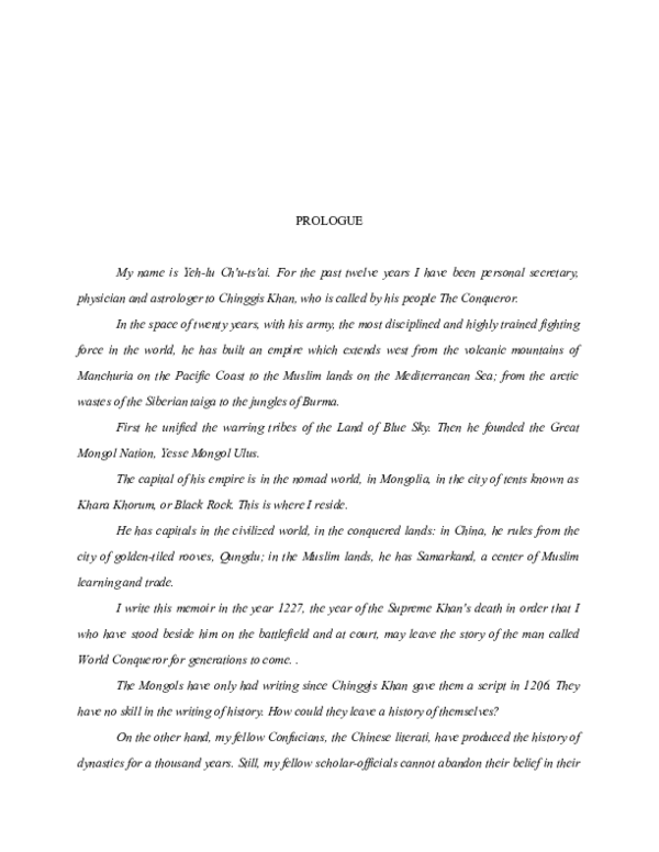 (DOC) An Offer He Couldn't Refuse: A Man of Letters in a Military Government, Prologue