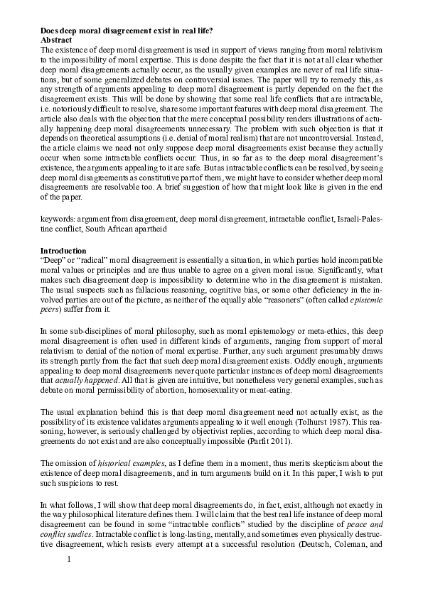 (PDF) Manuscrip does deep moral dis exist final OrganonF