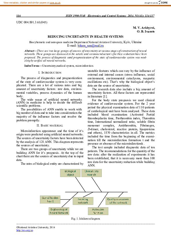 (PDF) Reducing uncertainty in health system
