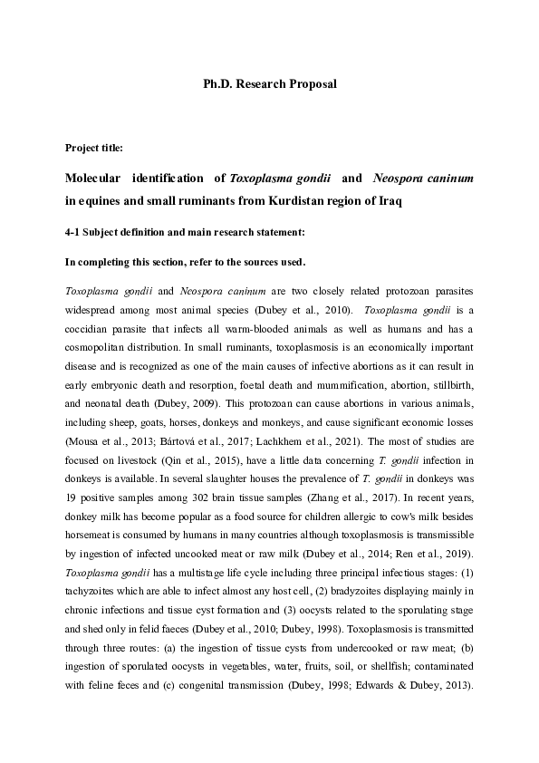 (DOC) Ph.D. Research Proposal