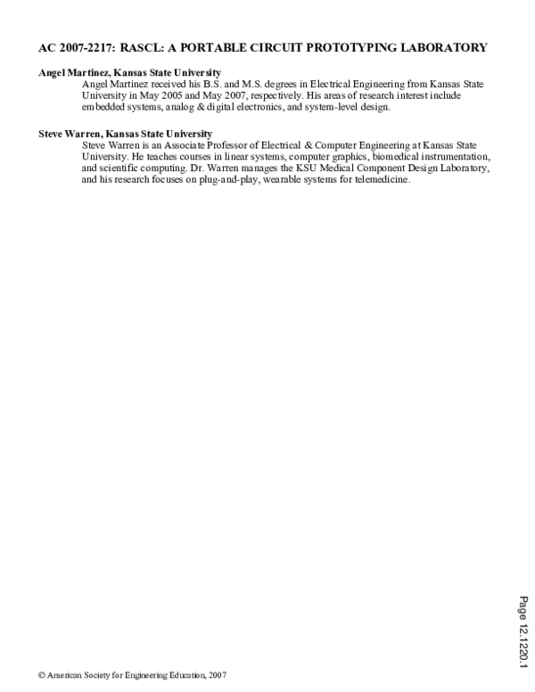 (PDF) Rascl: A Portable Circuit Prototyping Laboratory